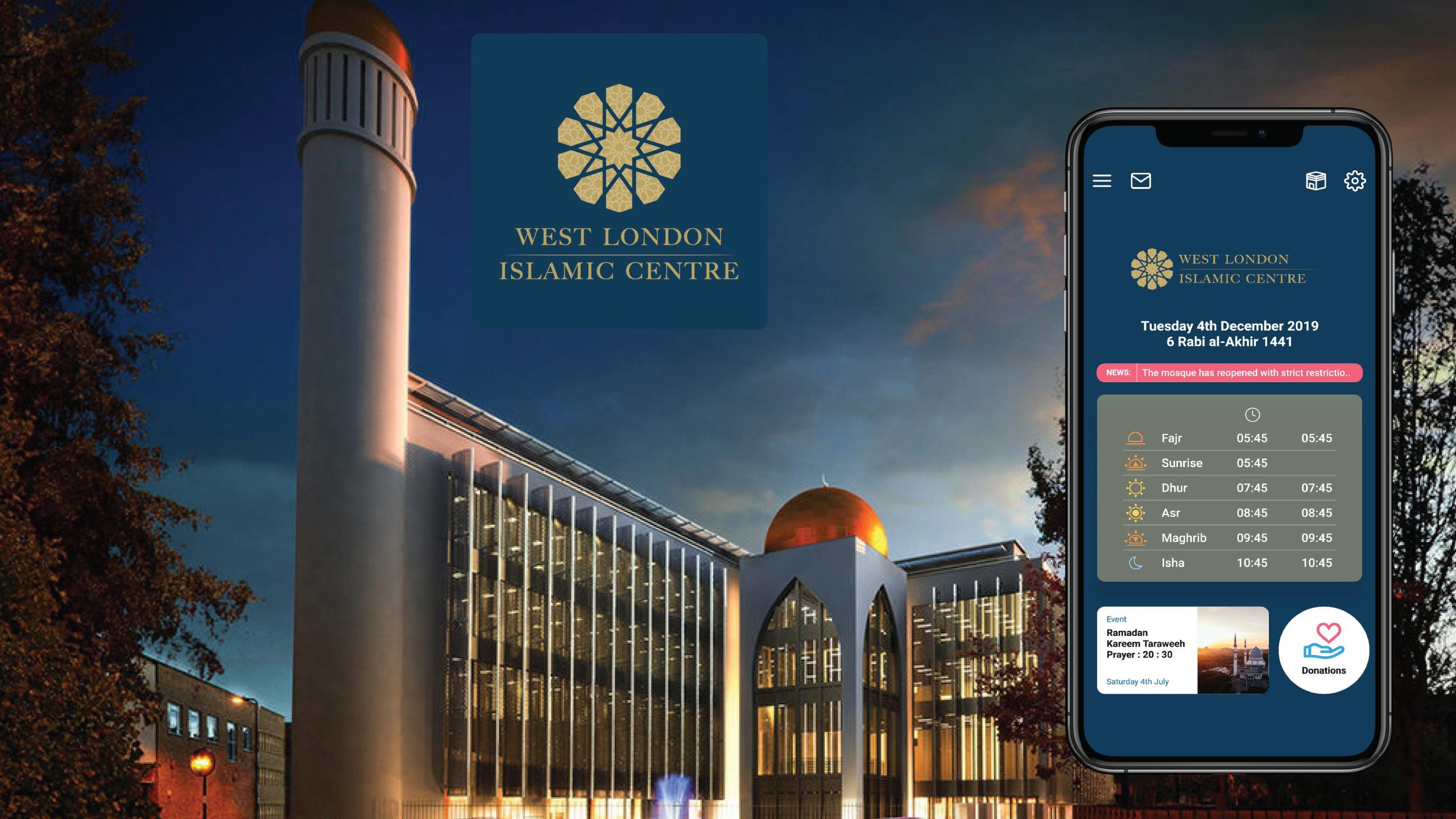 Mobile App for Mosques and Masjids by Mosqueapp Ltd